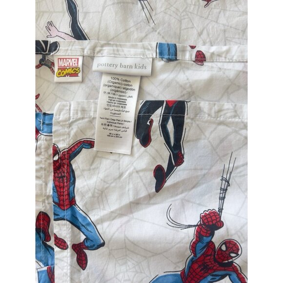Pottery Barn | Bedding | Pottery Barn Kids Spider Man 2pc Set Twin Flat ...